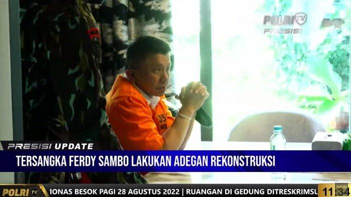 Inilah 6 Potret Ferdy Sambo Pakai Baju Tahanan dalam Rekonstruksi Pembunuhan Brigadir J ...