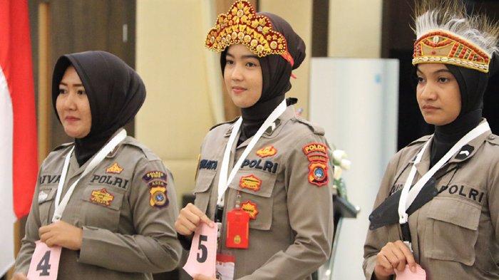 Bripda Indri Reinata, Polwan Cantik Juara MTQ Polri Tingkat Nasional ...