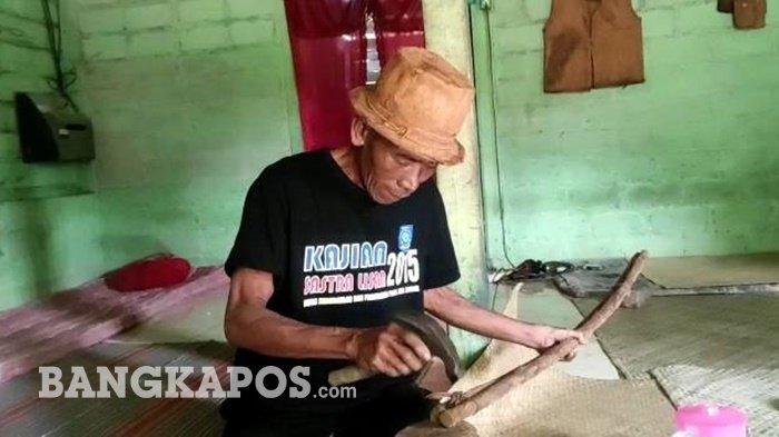 Manfaatkan Kekayaan Alam Bangka Barat, Atok Senai Buat Baju dan Topi ...