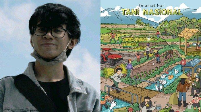 Inilah Aufa Aqil Ghani, Sosok Ilustrator Poster Hari Tani Nasional yang ...