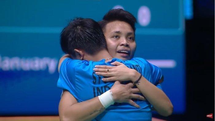 Apriyani/Siti Fadia Menangis Kesakitan di Tengah Laga, Retired di Semifinal Malaysia Open 2023 ...