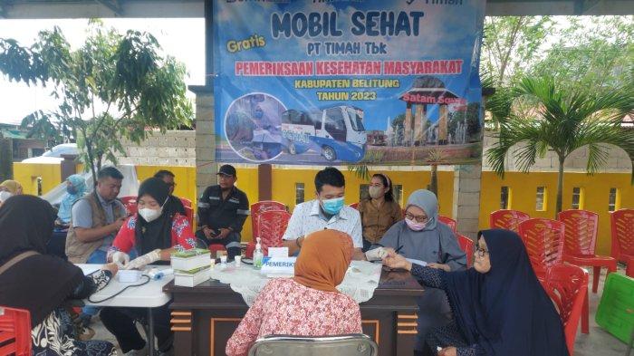 Ratusan Warga Belitung Periksa Kesehatan Gratis di Mobil Sehat PT Timah ...