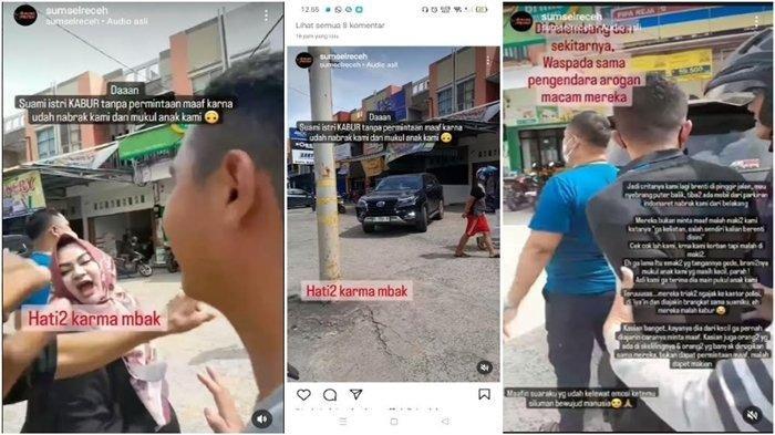 Pengemudi Fortuner Viral Lagi, Kini vs Pemotor di Palembang, Tantang Lapor ke Polisi Eh Malah ...