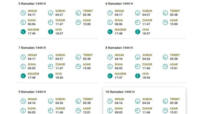 Jadwal Imsak dan Buka Puasa Ramadhan 13 April 2023 di Kota Garut dan Sekitarnya, Cek di Sini ...