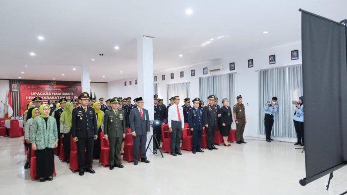 Kanwil Kemenkumham Babel Ikuti Upacara Hari Bakti Pemasyarakatan ke-59 - Bangkapos.com