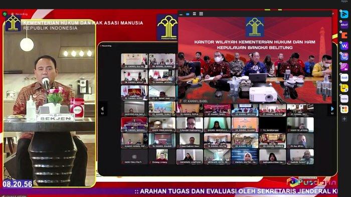 Jajaran Kemenkumham Babel Ikuti Arahan Sekjen, Ini yang Disampaikan ... Jajaran Kemenkumham Babel Ikuti Arahan Sekjen, Ini yang Disampaikan ...
