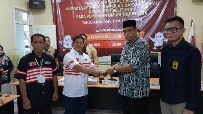 DPC Partai Kebangkitan Nusantara Belitung Datangi KPU Belitung, Daftarkan Bacaleg untuk Pemilu ...