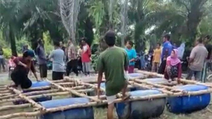 Beredar Video Warga Hentikan Penambang Rakit Ponton, Kapolres: Situasinya Sudah Kondusif ...
