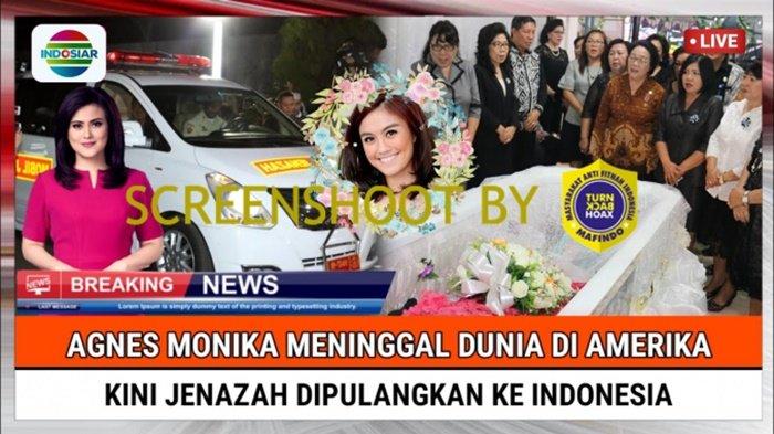 Inilah Postingan Hoax Agnez Mo Meninggal Dunia di Amerika, Sang ...