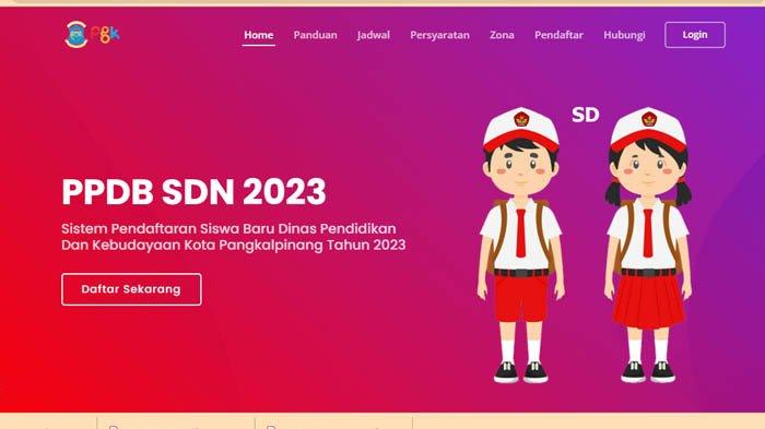 PPDB 2023 SD di Pangkalpinang Mulai Hari Ini, Ini Daftar Lengkap SD Negeri dan Swasta Serta ...