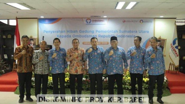 Pemprov Sumut Serahkan Hibah Gedung ke Ombudsman RI - Bangkapos.com