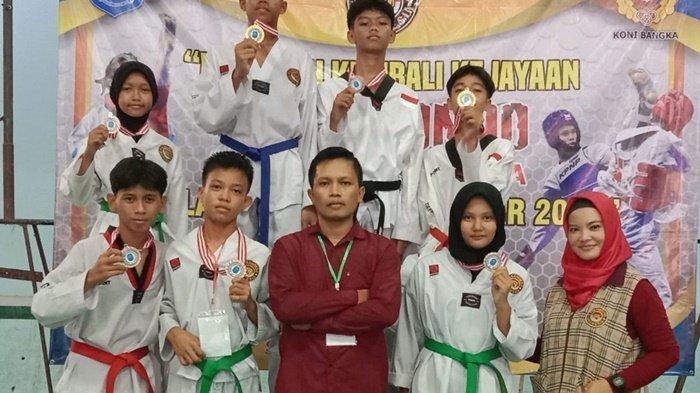 Taekwondoin Dojang Point Club Bangka Raih 7 Medali di Kejurda - Bangkapos.com
