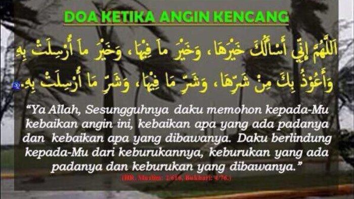 Doa Ketika Angin Kencang dan Artinya, Mohon Perlindungan dari Mara ...