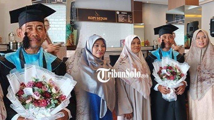 Kisah Haji Sukadi Yang Viral Wisuda Di Usia 56 Tahun Didampingi 3 Istrinyabongkar Resep Hidup