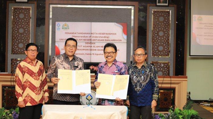 Perkuat Tri Dharma Perguruan Tinggi, IAIN SAS Babel Teken MoU dengan UIN Antasari - Bangkapos.com