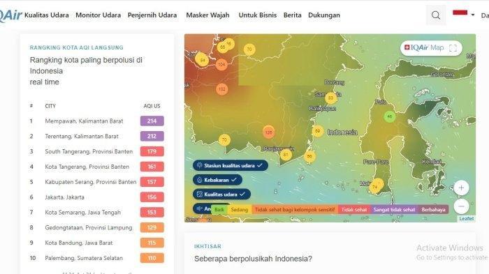 Begini Cara Cek Kualitas Udara di Website IQAir Untuk Seluruh Wilayah di Indonesia - Bangkapos.com