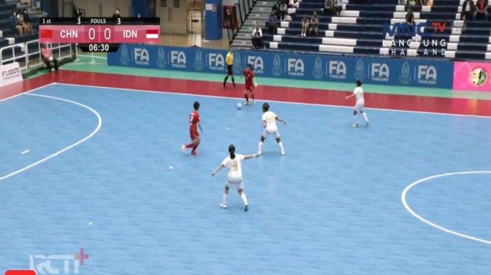 Sedang Berlangsung, Link Live Streaming Futsal Putri Indonesia vs China di NSDF 2023 Sore Ini ...