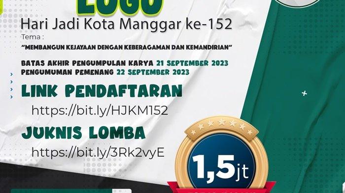 Lomba Desain Logo Hari Jadi Kota Manggar ke-152 Tahun, Berhadiah Rp1,5 ...