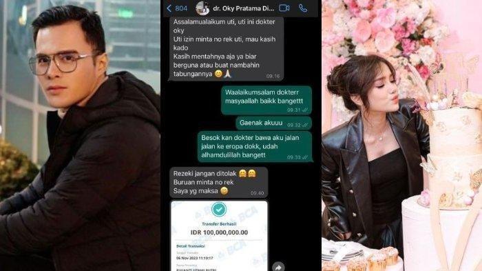 Ekspresi Fuji Saat Ditransfer Rp100 Juta Oleh dr Oky Pratama, Reaksi Sang Kakak Disorot Warganet ...