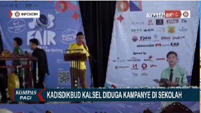 Kadisdikbud Kalsel Diduga Kampanye di Job Fair SMKN 3 Banjarmasin, Ini ...