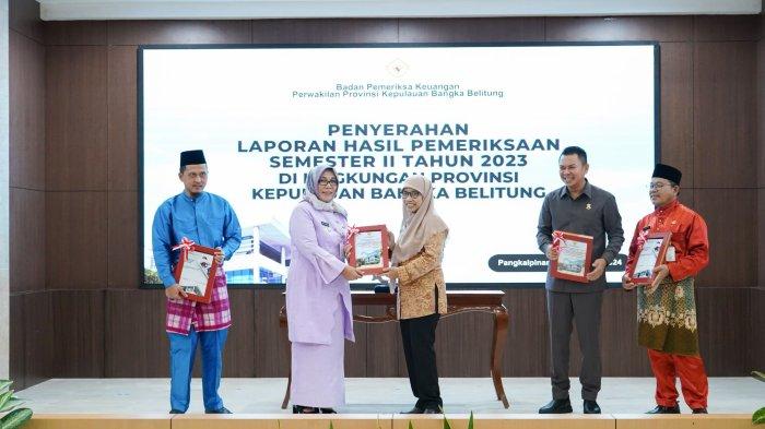 BPK Serahkan Laporan Hasil Pemeriksaan Semester II Tahun 2023, Ini Respon Pj Wali Kota ...
