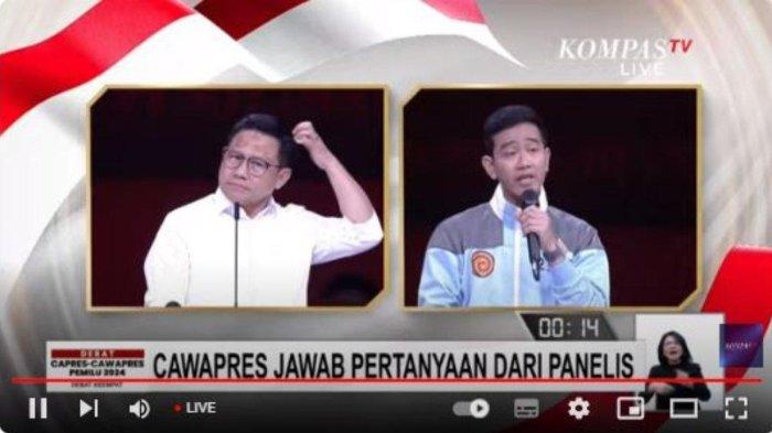 Sentilan Gibran 'Enak Banget Ya Gus Jawabnya Pakai Catatan', Cak Imin Serang Balik - Bangkapos.com