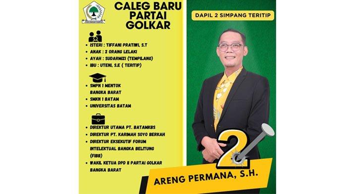 Areng Permana Caleg Simpang Teritip, Ingin Bangun Bangka Barat yang ...
