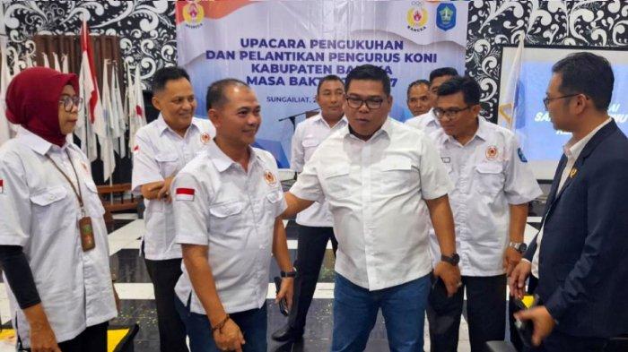 Mulkan dan M Haris Akrab di Pelantikan Pengurus KONI Bangka, Sudah ...