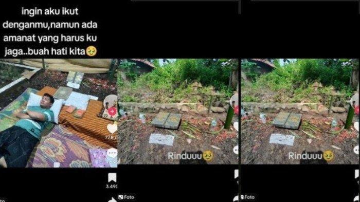 Kisah Pria Rela Tidur di Pinggir Makam Ibu dan Istri Demi Obati Rasa ...