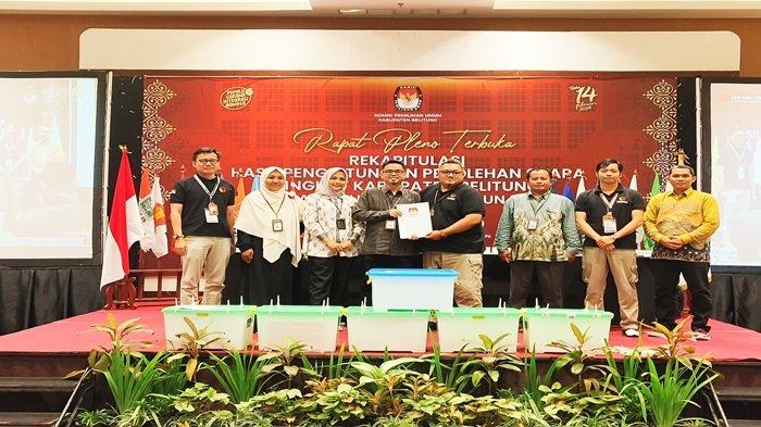 Rapat Pleno KPU, Ini Lima Parpol Raih Suara Terbanyak Perolehan Suara DPRD Provinsi di Belitung ...