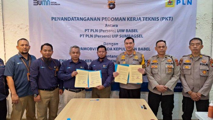 Perkuat Pengamanan Objek Vital Kelistrikan di Bangka Belitung, PLN dan Polda Babel Tandatangan ...