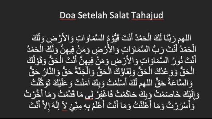 Bacaan Doa Sholat Tahajud Mustajab, Amalan dan Panduan Tata Cara yang Benar Menurut Sunnah ...