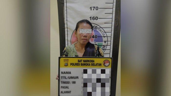 Polisi Tangkap Ibu Rumah Tangga yang jadi Bandar Narkoba di Bangka Selatan, Miliki Puluhan Gram ...