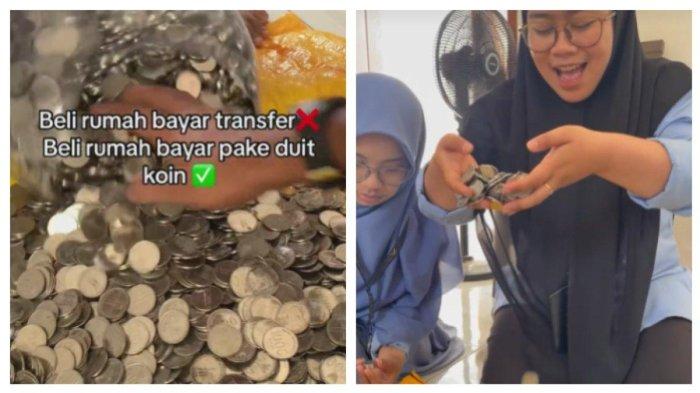 Viral Beli Rumah Pakai Uang Koin Rp1000 3 Galon Air Mineral, Ngitungnya Seharian - Halaman 4 ...