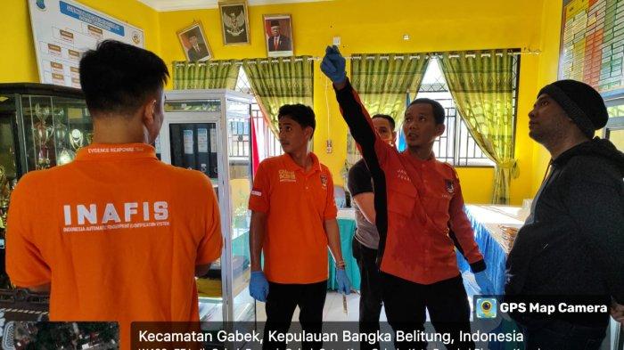 Kasus Pencurian Laptop di SDN 62 Pangkalpinang, Tim Inafis Polda Babel ...