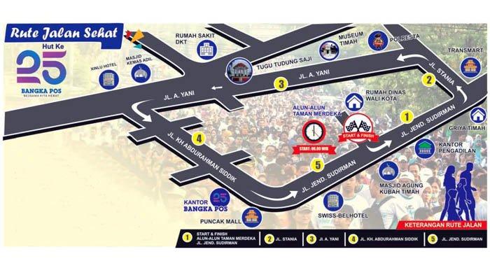 Pagi Ini Belasan Ribu Peserta Ikut Jalan Sehat HUT ke 25 Bangka Pos, Suzuki S Presso Sudah ...