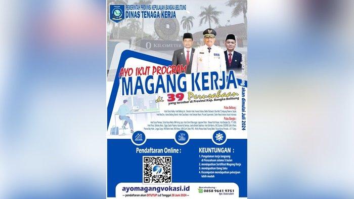 Disnaker Bangka Belitung Buka Program Magang Kerja, Ini Daftar 40 ...