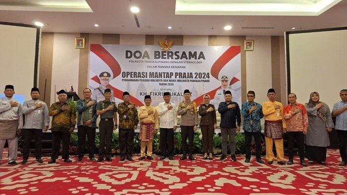 Kapolresta Pangkalpinang Gelar Doa Bersama Jelang Pilkada, Ini Harapannya - Bangkapos.com