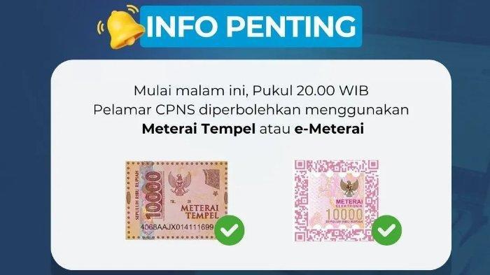 Boleh Pakai Materai Tempel atau e-Materai, Begini Cara Pasang dan Tanda ...