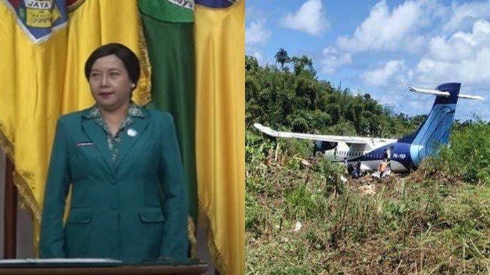 Kondisi Kerdina Ramses Istri PJ Gubernur Papua, Ikut Tumpangi Pesawat Trigana Air yang ...