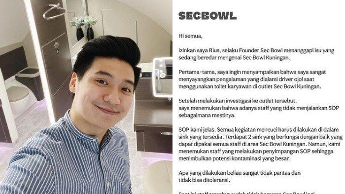 Sosok Rius Vernandes Owner Sec Bowl Klarifikasi Soal Gerainya yang ...