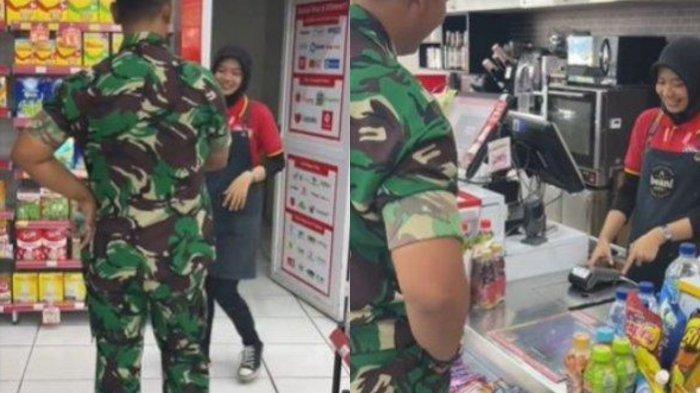 Viral Ayah Berseragam TNI Beri Kejutan Hampiri Anaknya Lagi Kerja di Minimarket: Mau Isi E-Toll ...