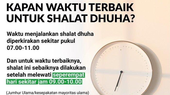 Sholat Dhuha Jam Berapa? Simak Waktu Terbaik, Bacaan Niat dan Tata ...