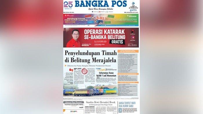 Penyelundupan Timah di Belitung Merajalela, Dibawa ke Pulau Bangka ...