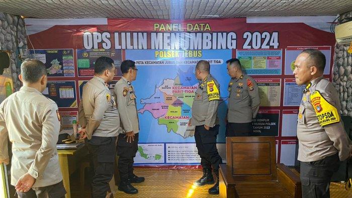 Karo Ops Polda Babel Periksa Sejumlah Pospam Pengamanan Lilin, Ciptakan Suasana Aman Selama ...