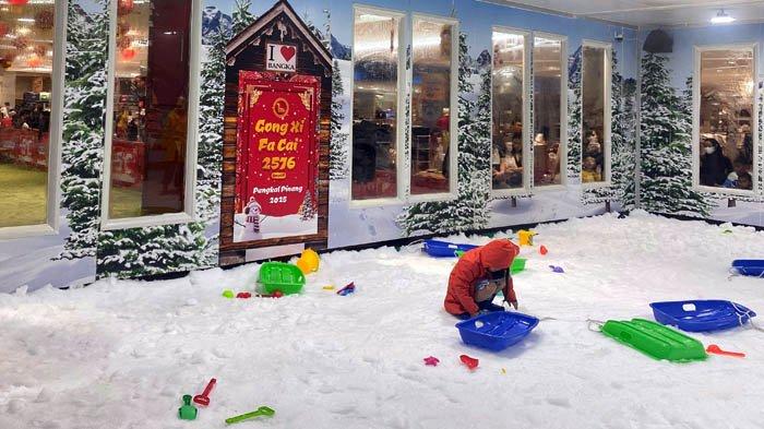 Hanya Rp30.000, Pengunjung Bisa Menikmati Wahana Salju di Frozen Land ...