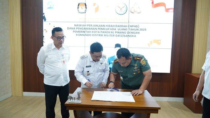 Pemkot Pangkalpinang Tuntaskan NPHD, Pilkada Ulang 2025 Siap Digelar - Bangkapos.com