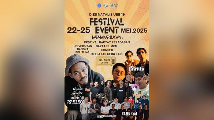 UBB Gelar Dies Natalis 2025 Selama Empat Hari, The Lantis dan Ikhsan ...
