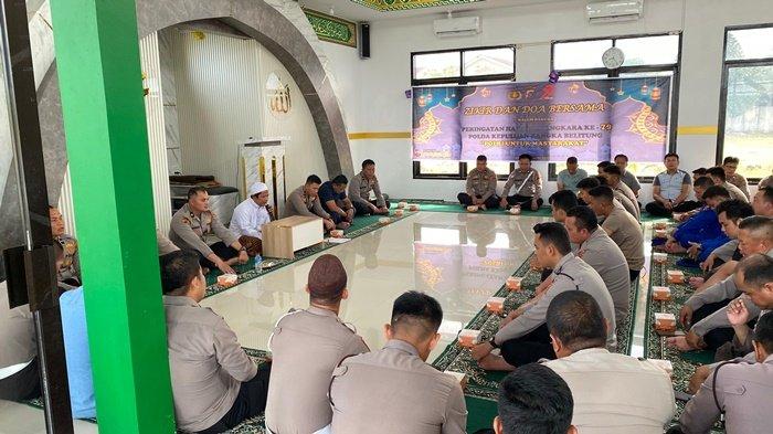 Polres Bangka Barat Gelar Zikir dan Doa Bersama Sambut Hari Bhayangkara ke-79 - Bangkapos.com