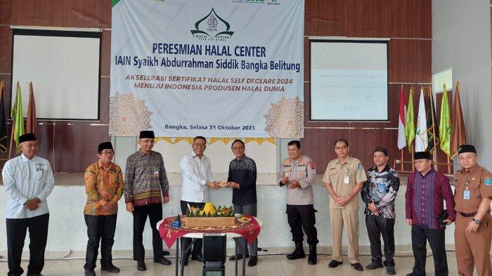 Resmikan Halal Center di IAIN SAS Babel, Harap Bisa Masifkan Kesadaran UMKM Daftar Sertifikat ...